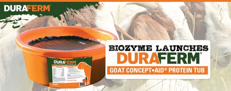 BioZyme Launches DuraFerm® Goat Concept•Aid® Protein Tub - DuraFerm